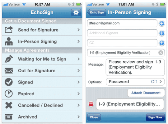 Adobe EchoSign Now Available on iOS