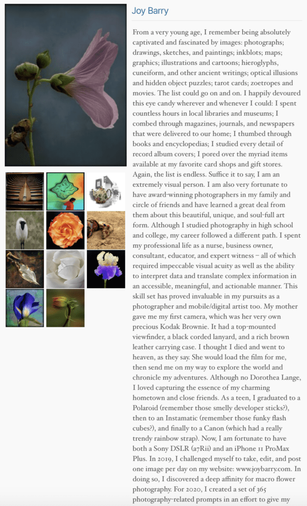 Joy Barry Joins our Mobile Photographer & Artists Portfolio Profiles ...