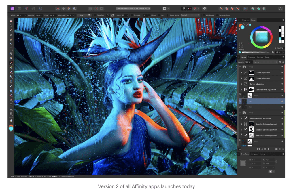 Affinity Version 2 sets new standards in creative software