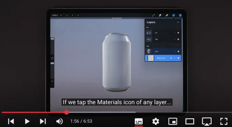 Procreate - How to use Materials and paint 3D objects in Procreate