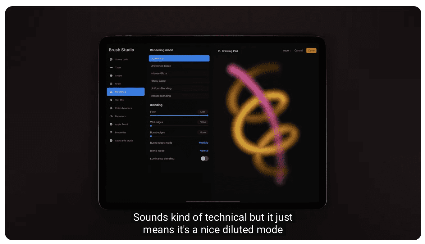 Procreate Brush Studio: Rendering