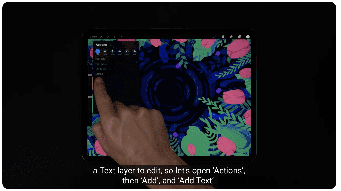 How to edit Text & Typography in Procreate